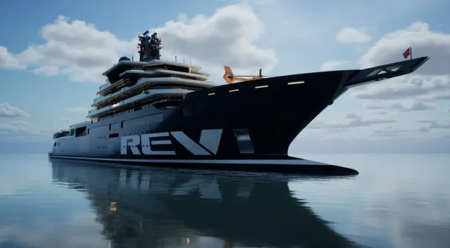 REV OCEAN yacht (Vard, 194.9m, 2026)